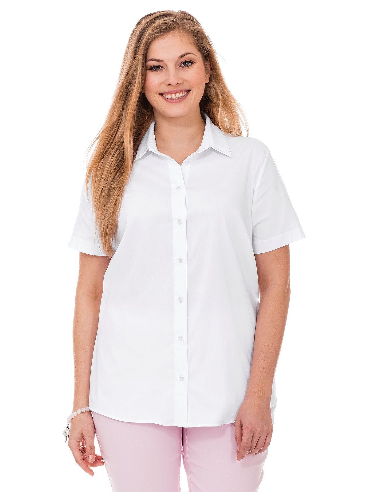 Sheego Hemdbluse Große Größen Mit Stretch Anteil Blusenkragen Mit