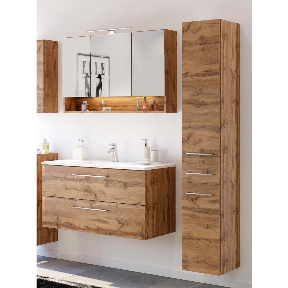 Lomadox Badmöbel Set Louny 03 Spar Set 3 St 3 Tlg 3 Tlg In