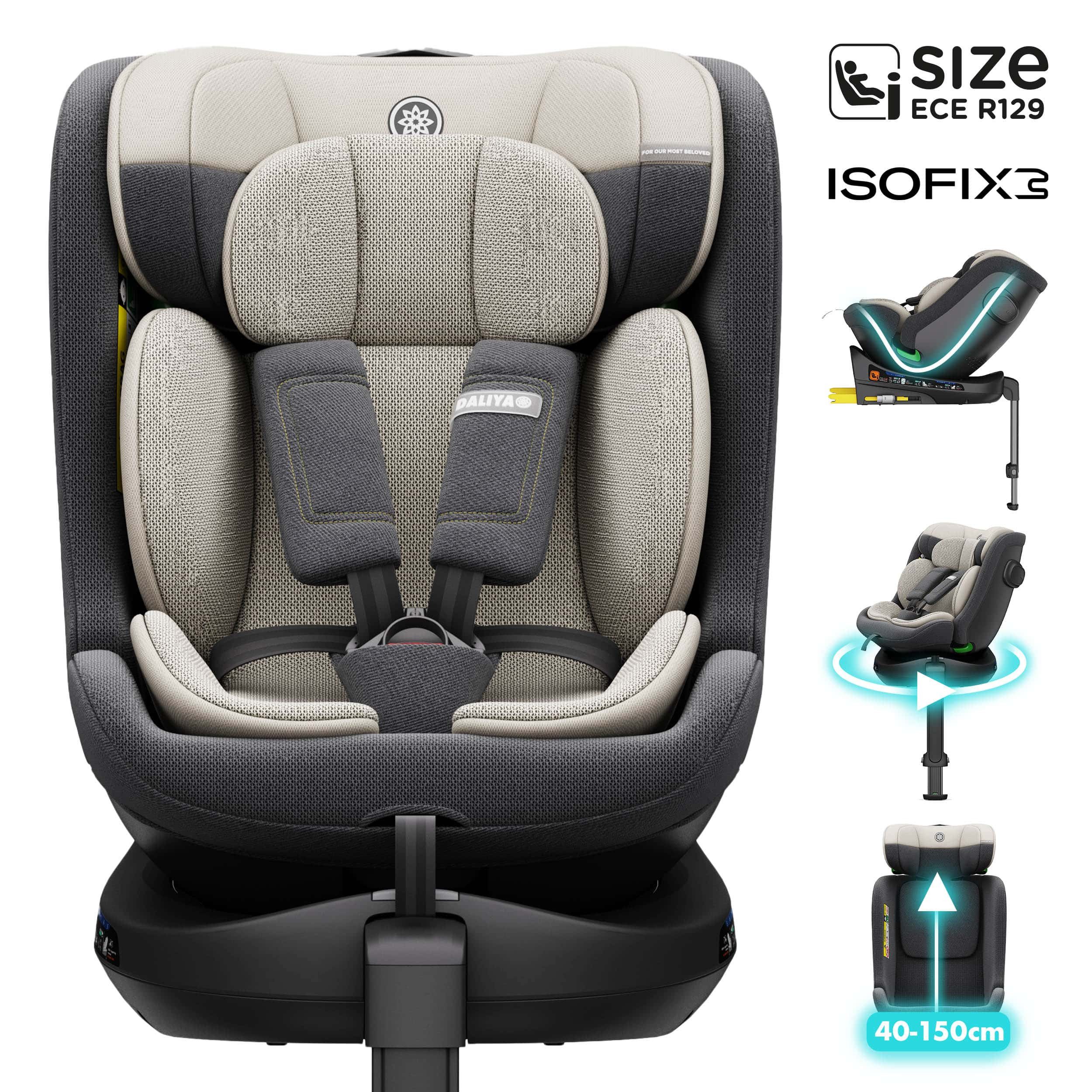 Daliya® Autokindersitz BRAVO i-Size Auto-Kindersitz, 360° drehbar ...