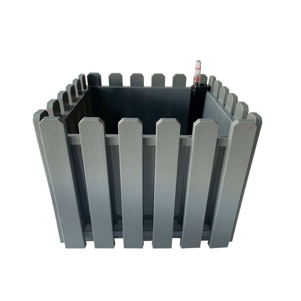 Hti Living Blumentopf Blumentopf Mit Wasserspeicher Nessa Eckig Grau