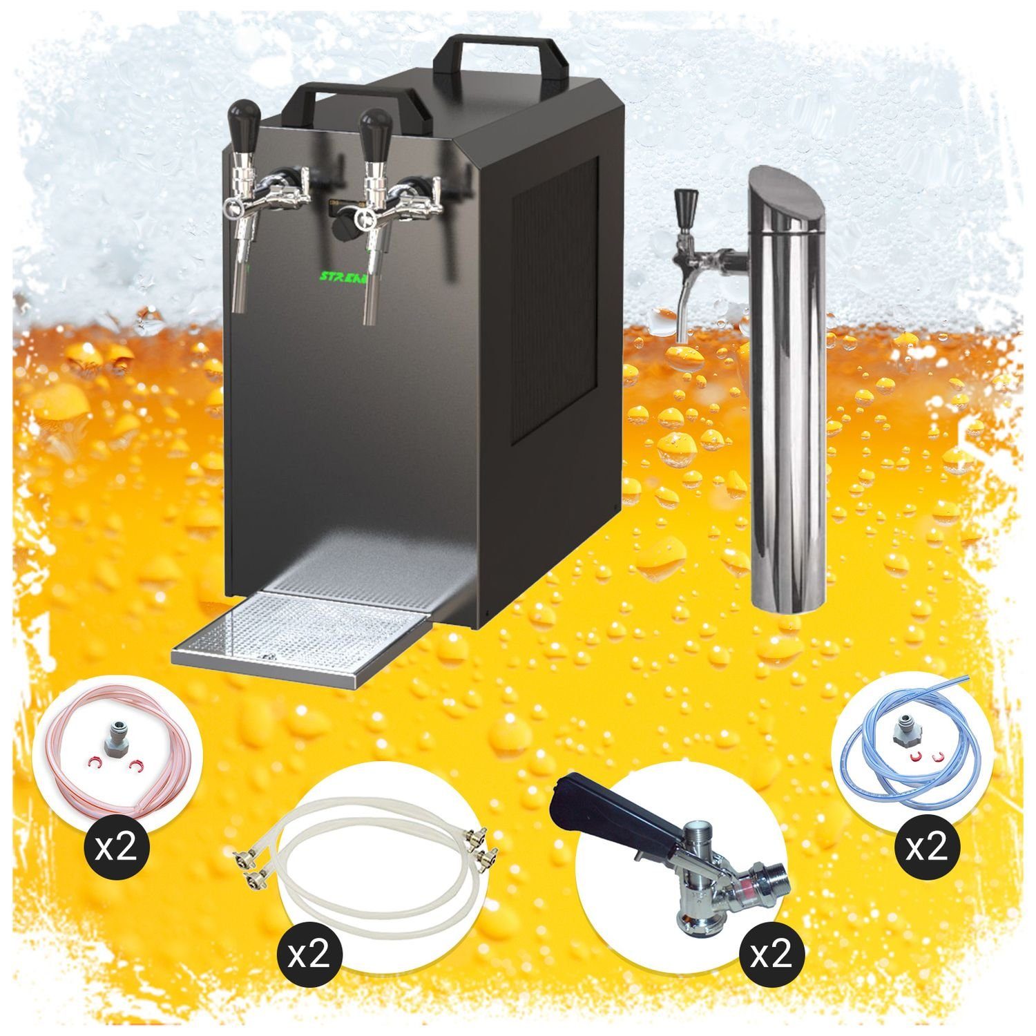 Ich Zapfe Bierzapfanlage Stream 80k Mit Luftpumpe Bierkoffer