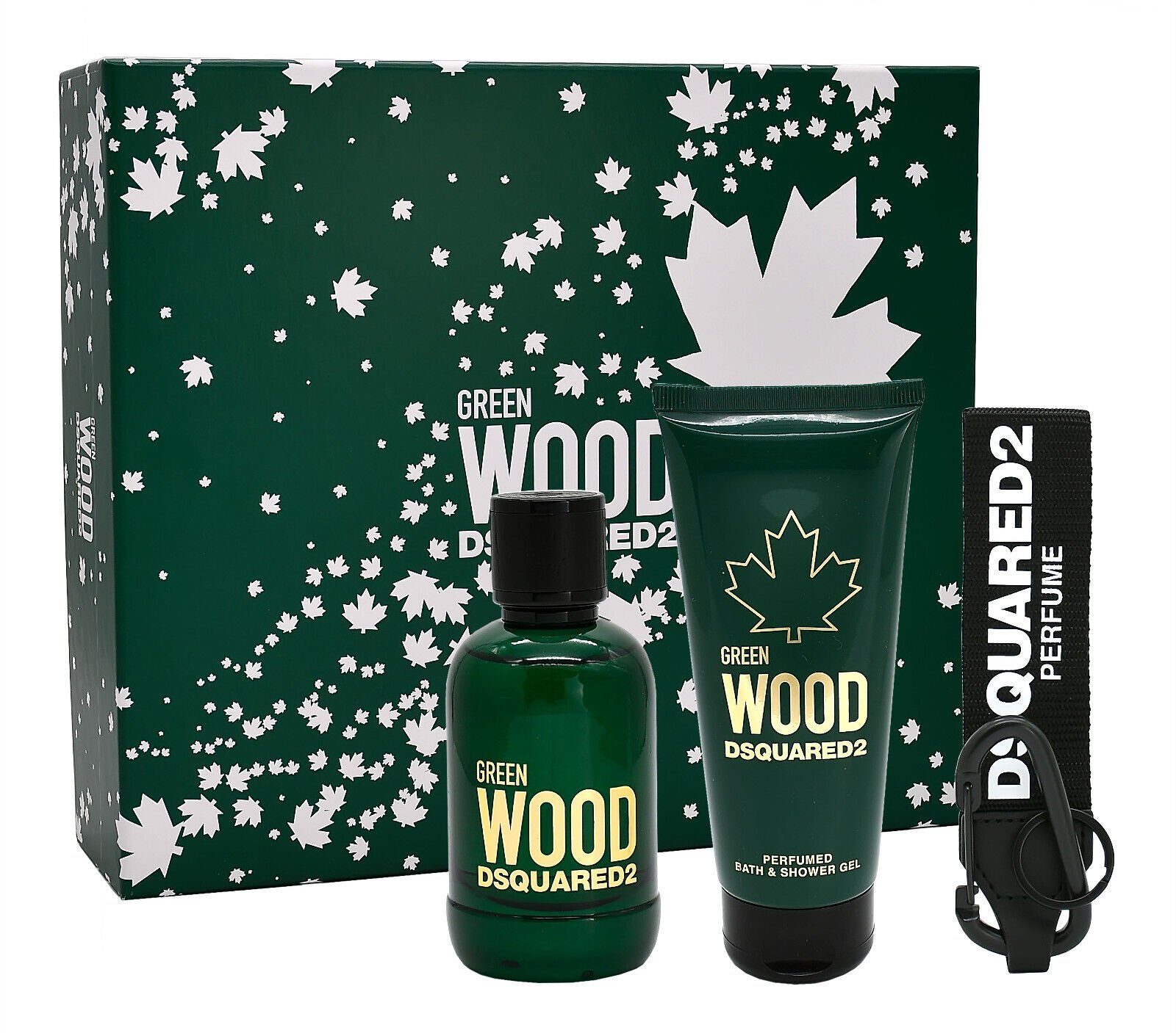 Dsquared2 Duft-Set DSQUARED GREEN WOOD EDT 100ML + SG 100ML + KEY CHAIN