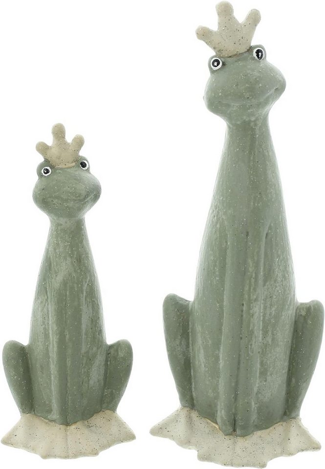 Dekoleidenschaft Dekofigur Froschkönig Aus Terracotta 20 28 Cm