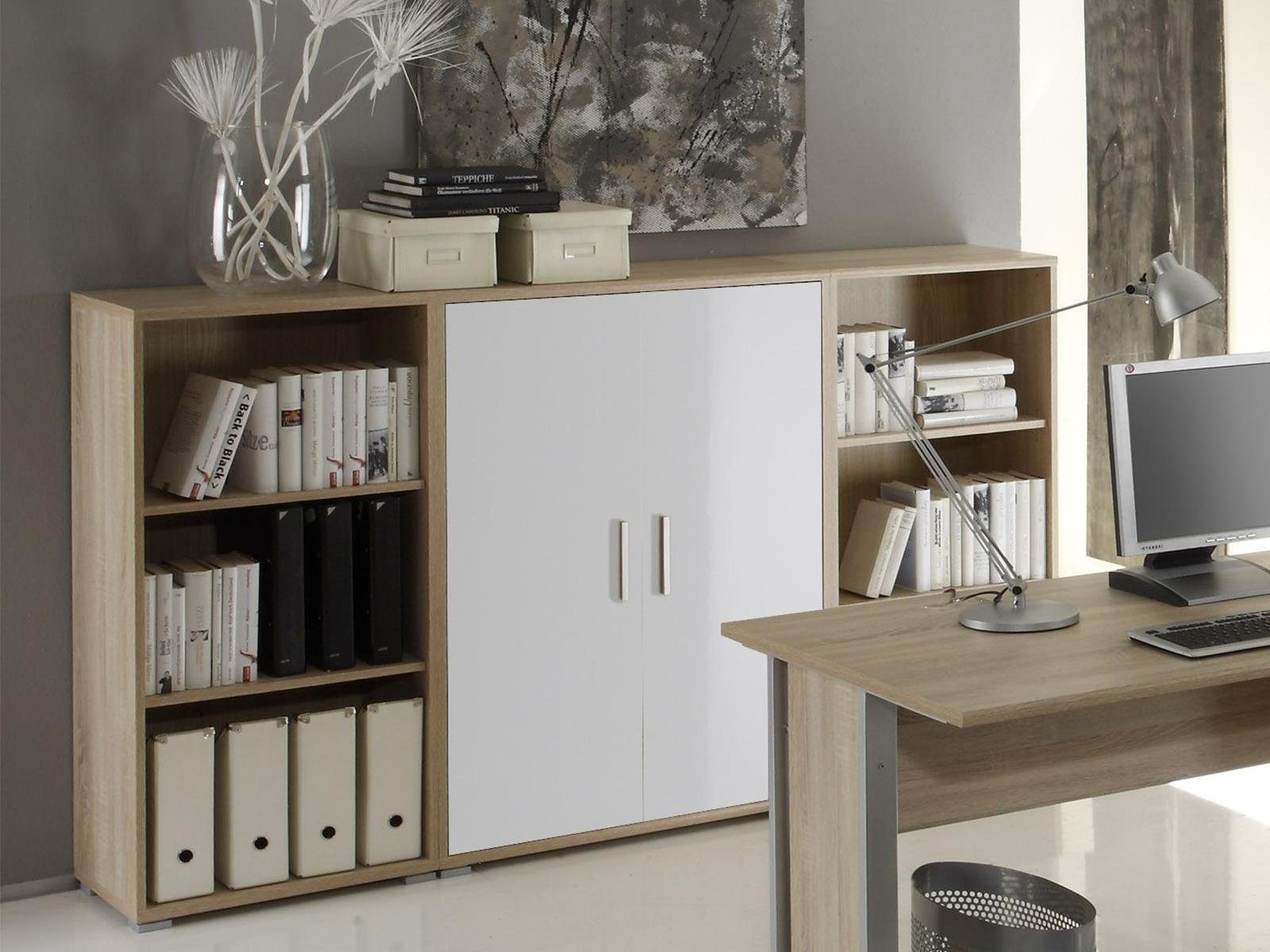 Möbelando Kommode Clermont Highboard Aus Spanplatte In Sonoma Eiche