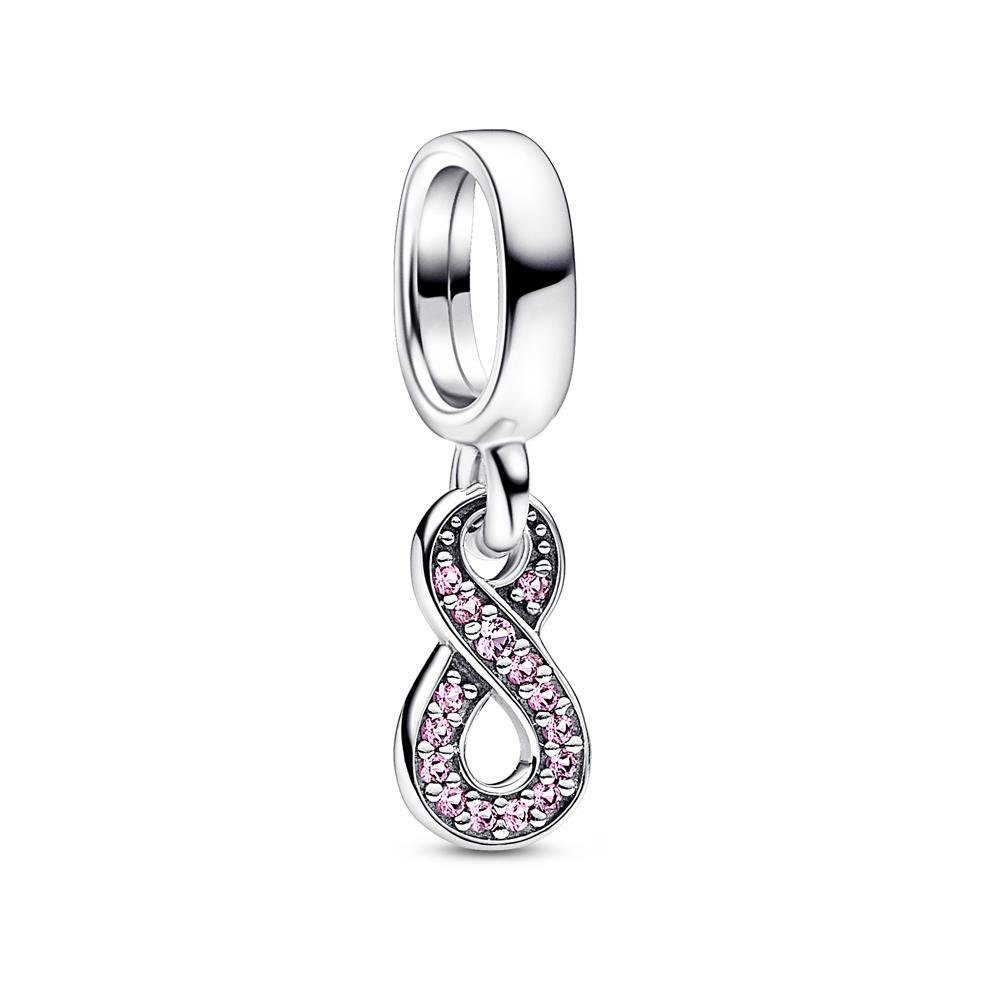 Pandora Bead Infinity PANDORA Anhänger aus 925er Silber, Schmuckkristalle