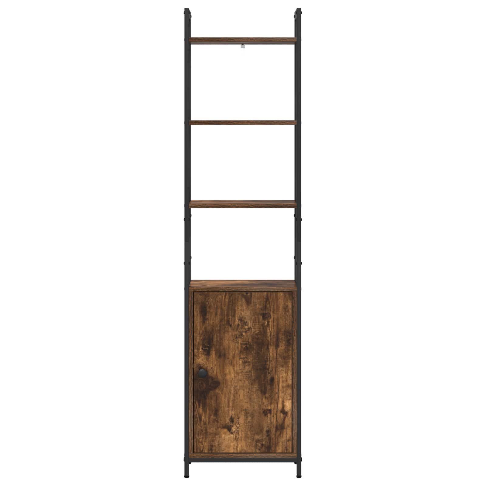 vidaXL Bücherregal Bücherregal Geräucherte Eiche 40 x 24 x 161 cm ...