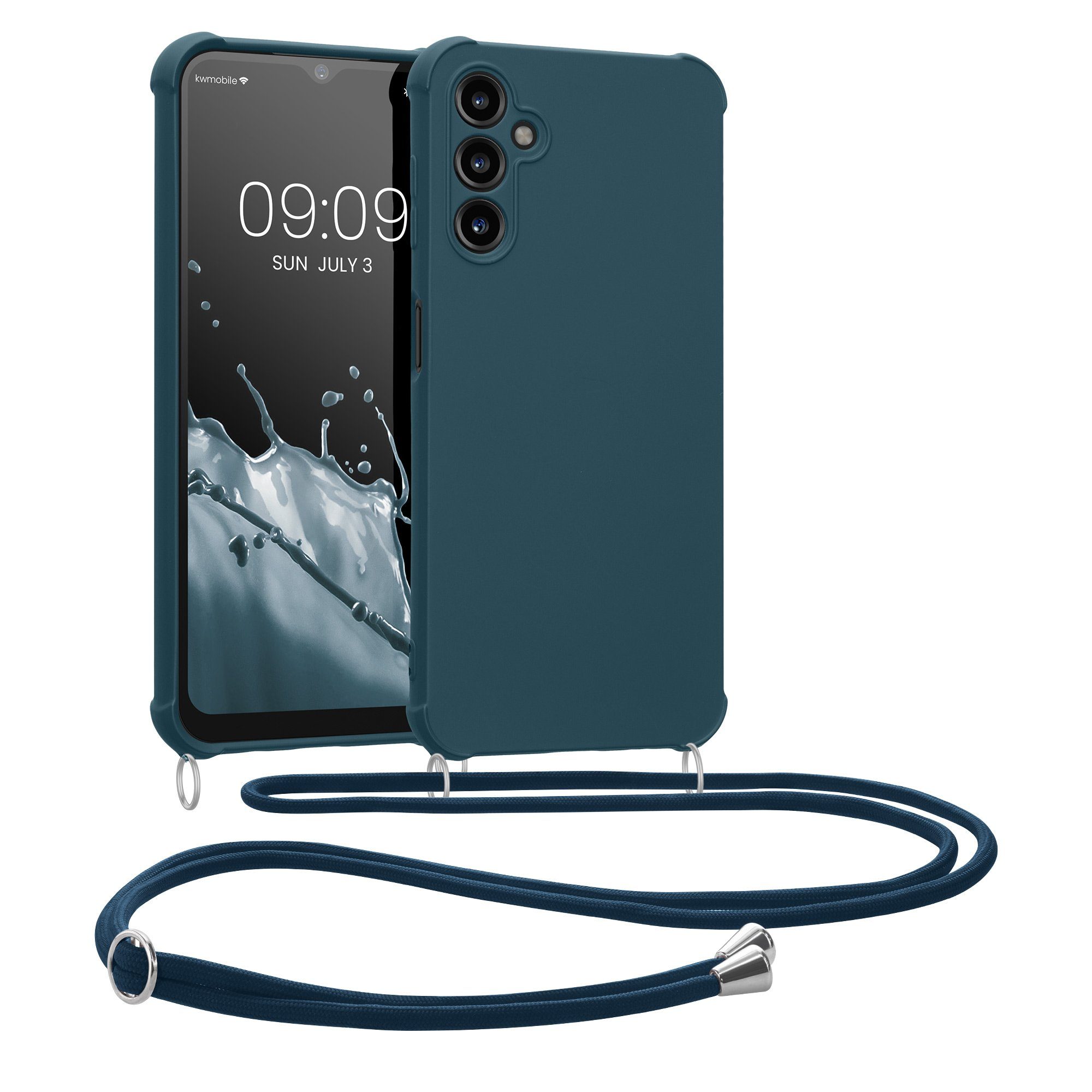 Kwmobile Handyhülle Hülle Für Samsung Galaxy A14 5g Mit Metall Kette