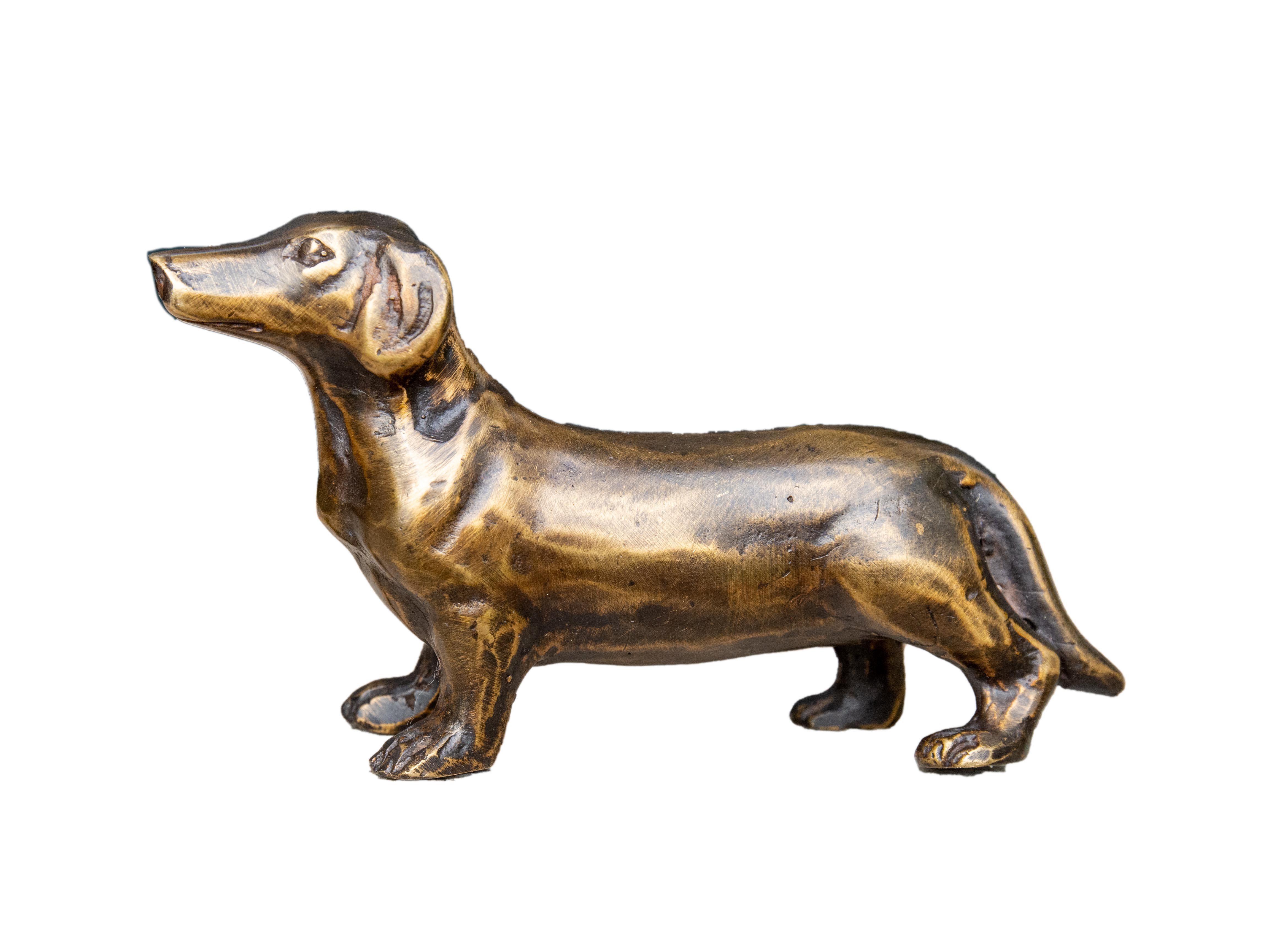 IDYL Dekofigur IDYL Bronze-Skulptur Dackel