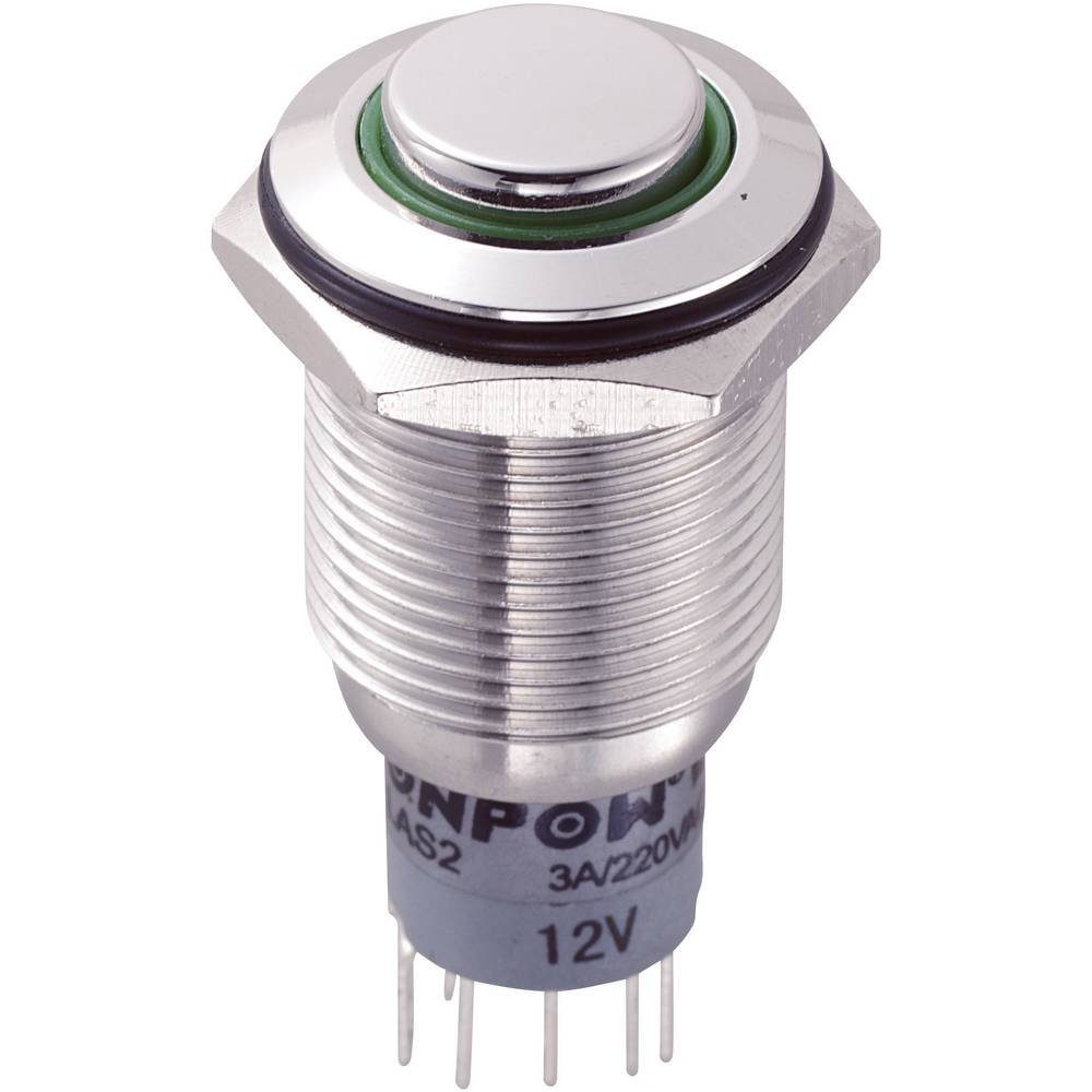 TRU COMPONENTS Schalter Vandalismusgeschützter Taster 250 V/AC 3 A