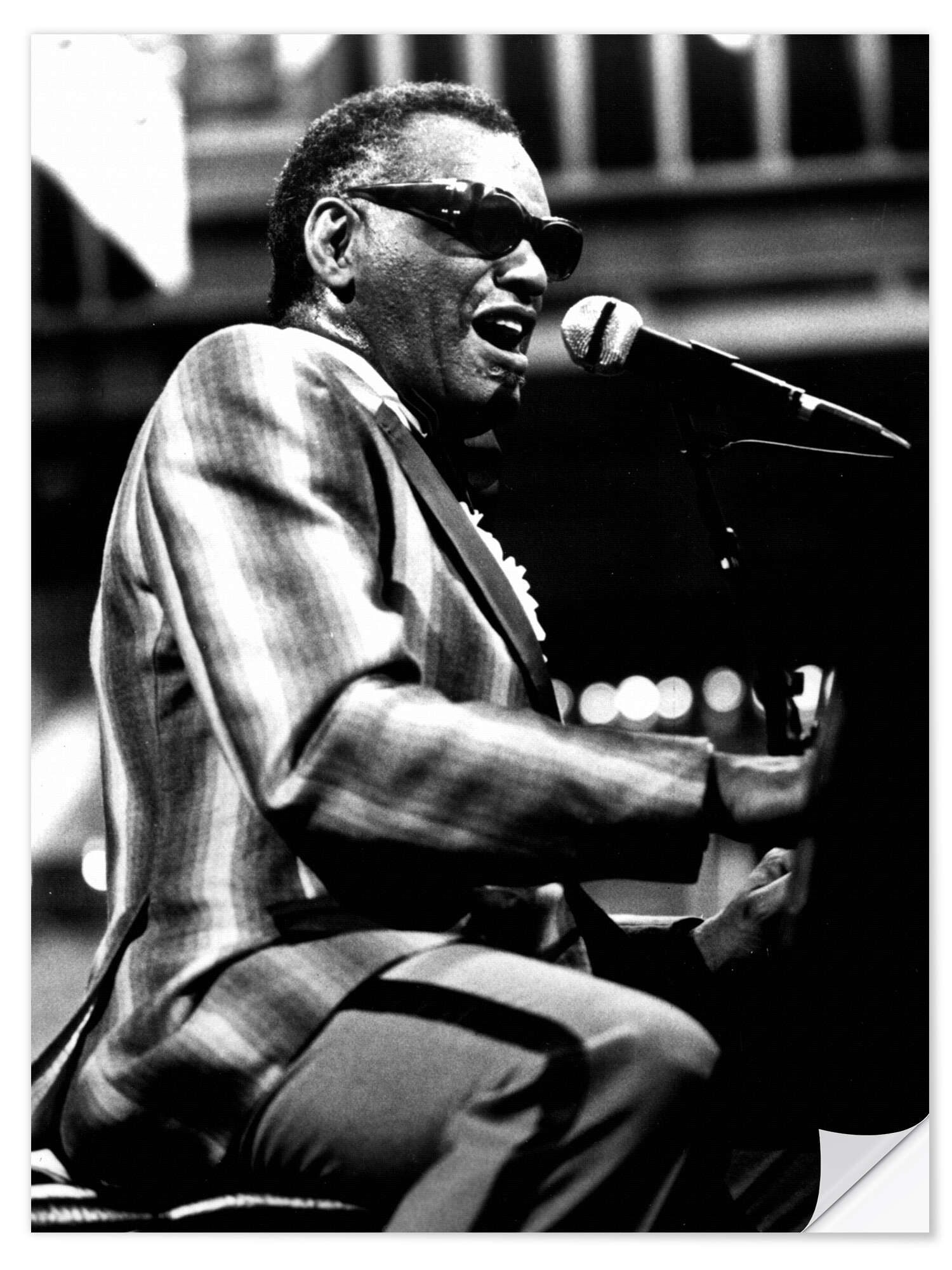 Posterlounge Wandfolie Everett Collection Ray Charles Wohnzimmer
