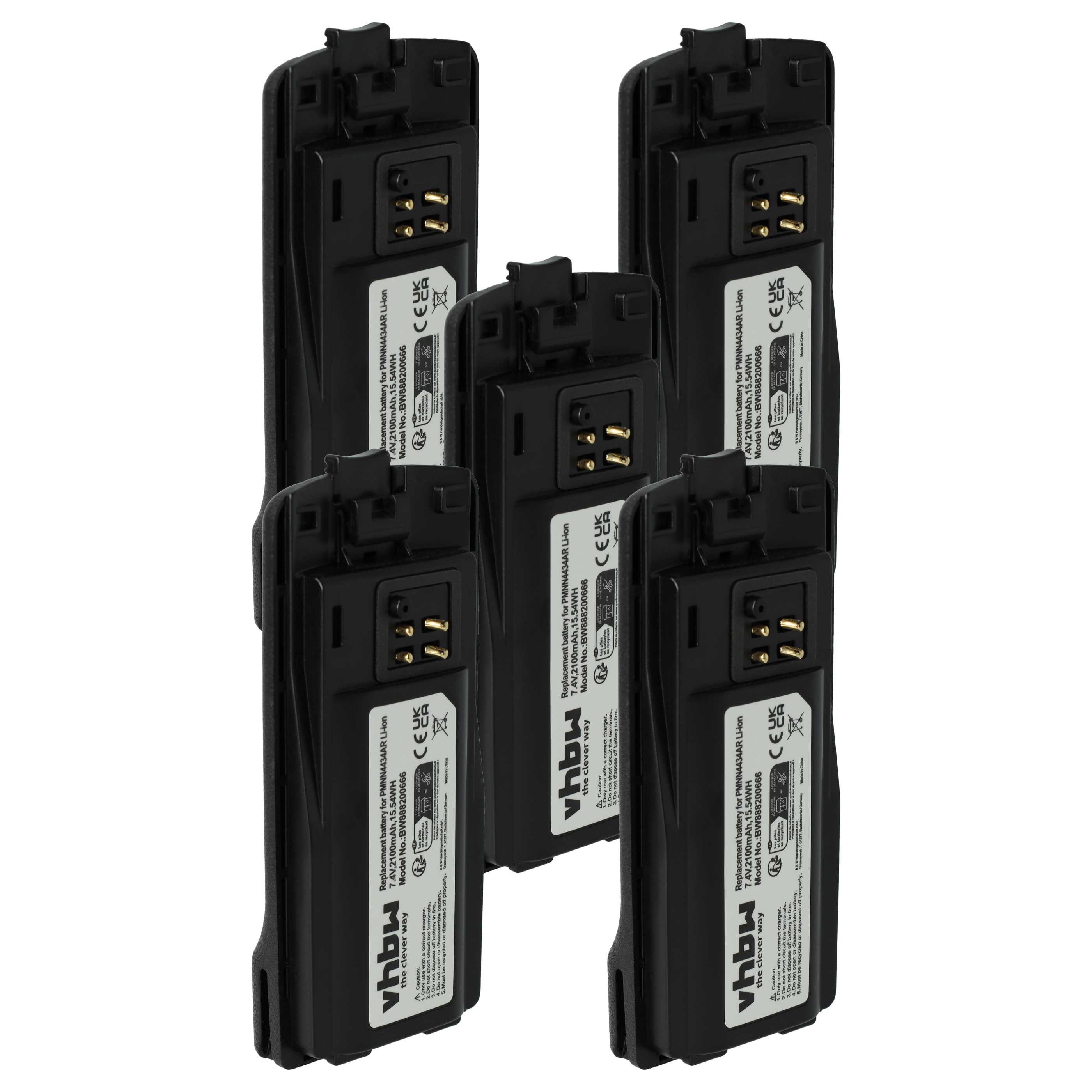 vhbw Akku Ersatz für Motorola PMNN443A, PMNN4434AR, PMNN4453R, PMNN4453 für Akku Akku Li-Ion ...