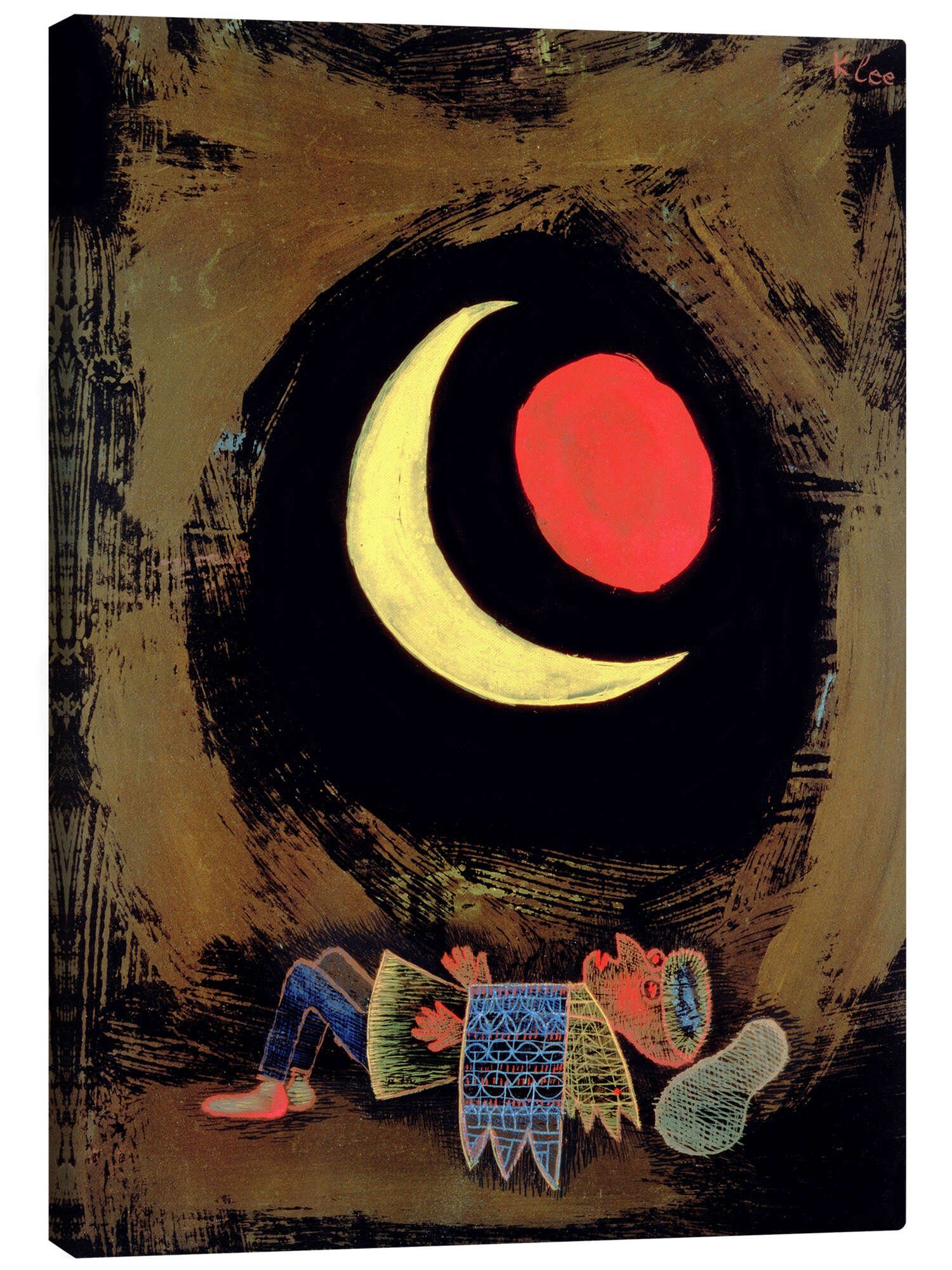 Posterlounge Leinwandbild Paul Klee Starker Traum Malerei