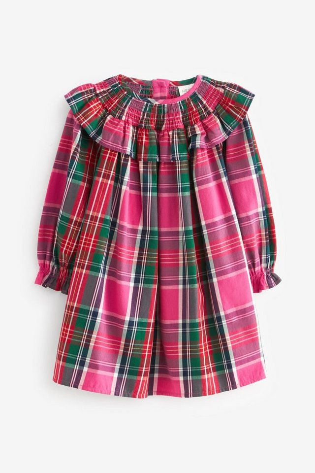 Next Smokkleid Gesmoktes Kleid Mit Karomuster 1 Tlg