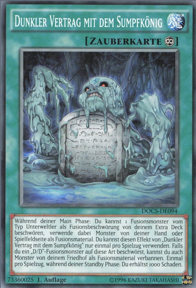 Recollectibles Sammelkarte Yugioh Karte Dunkler Vertrag Mit Dem