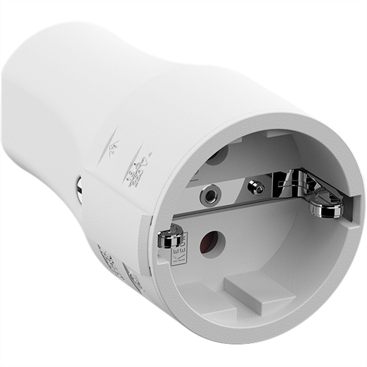 Bachmann Montagekupplung weiß Steckdosenleiste (Kabellänge 0 m), CEE 7/ ...