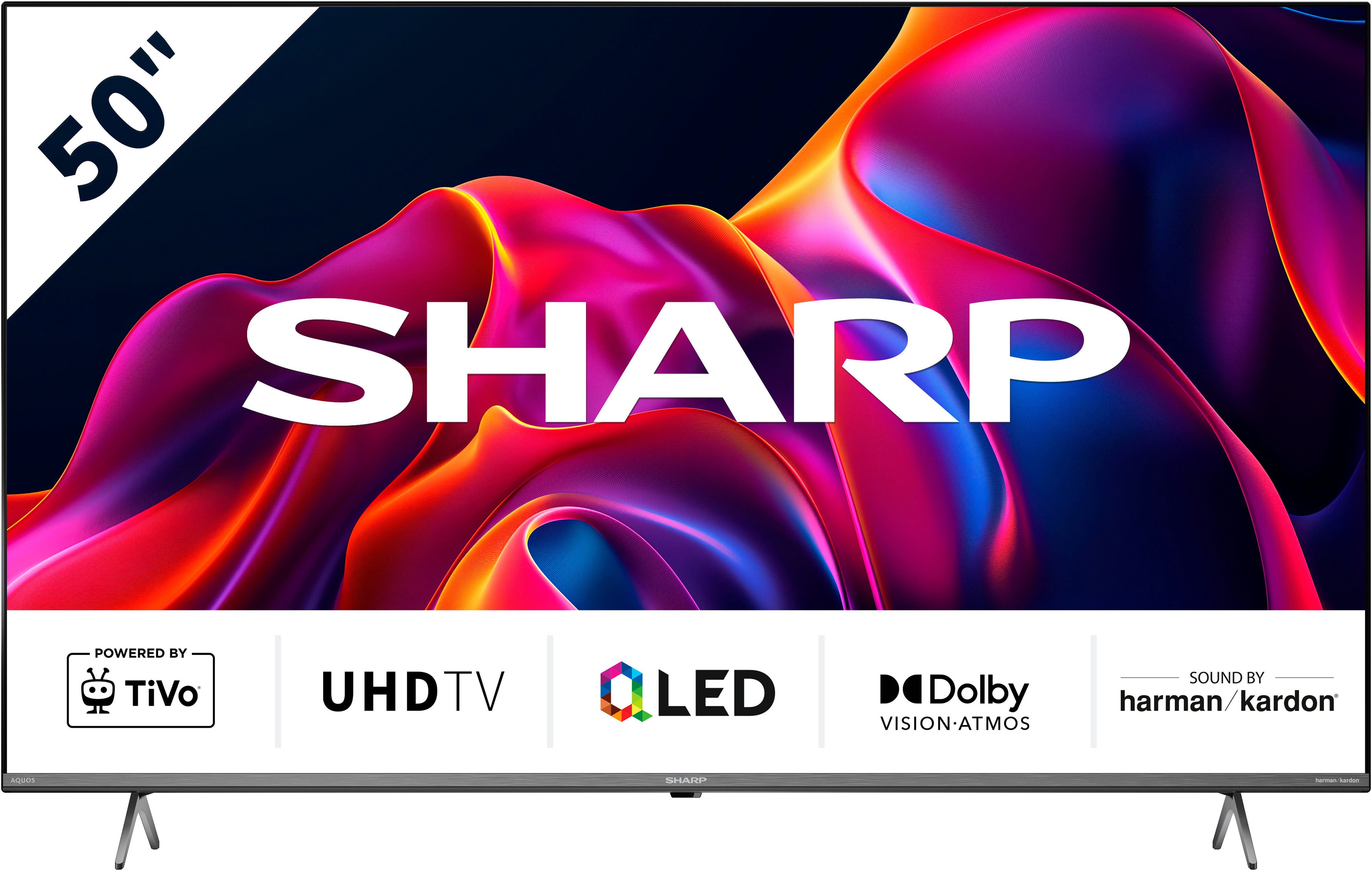 Sharp 4T-C50GMx QLED-Fernseher (126 cm/50 Zoll, 4K Ultra HD, Smart-TV, 3.840 x 2.160 px ...
