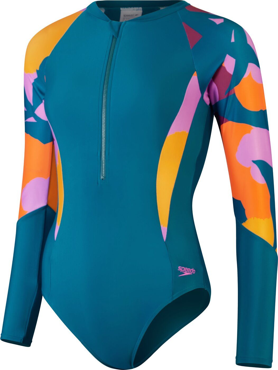 Speedo Badeanzug LS PT PNL PDLSUT AF GREEN/ORANGE