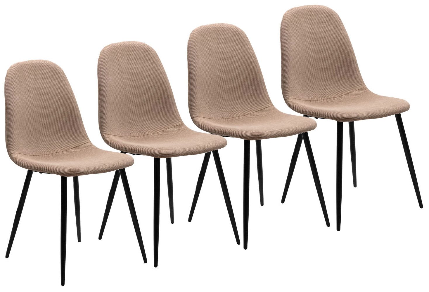 Möbelando Polsterstuhl Anya 4er Set Cm