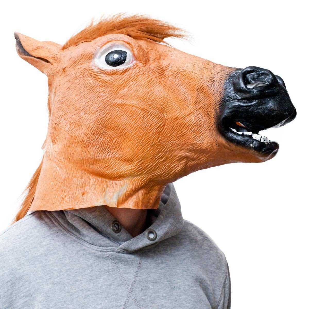 Goods+Gadgets Verkleidungsmaske Pferdemaske Tier-Maske aus Latex Fancy ...