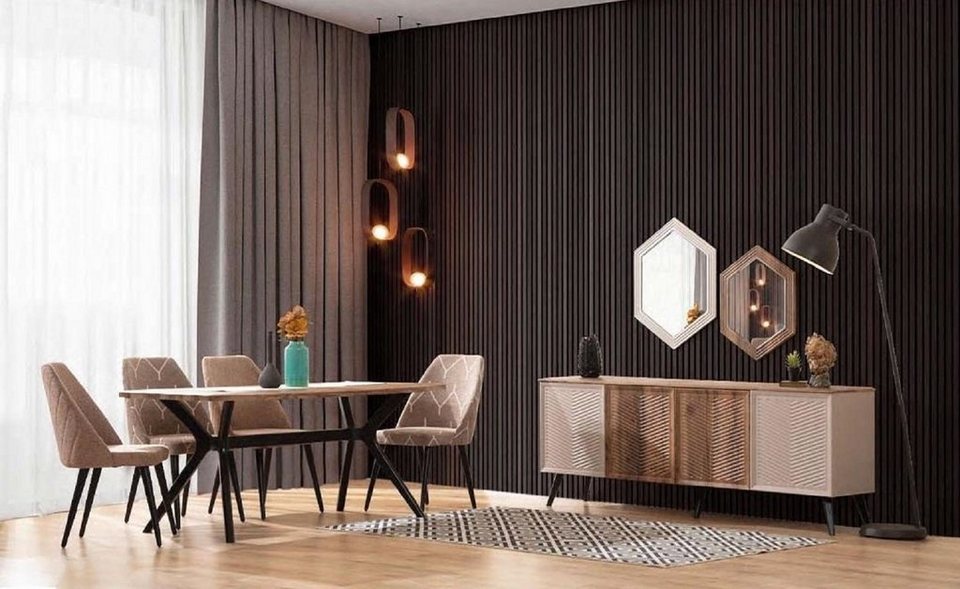Jvmoebel Esszimmer Set Moderne Esszimmer Garnitur Esstisch Stühle