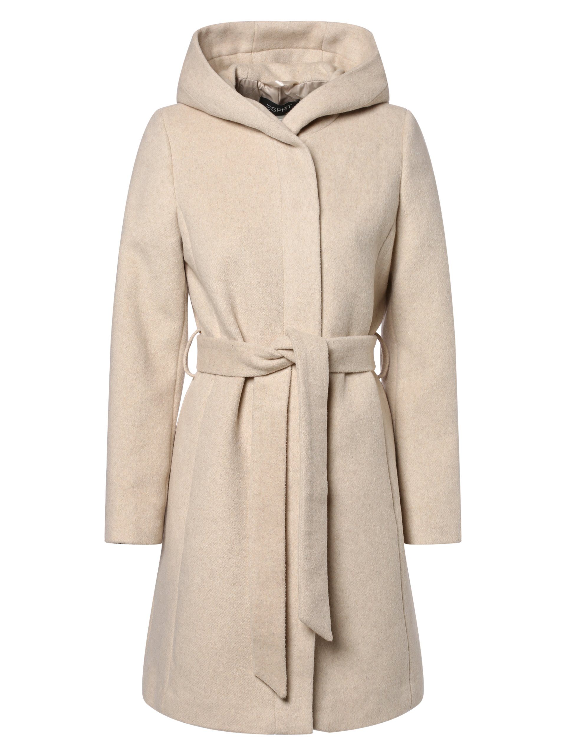 Esprit Collection Wollmantel, Verdeckter Reißverschluss