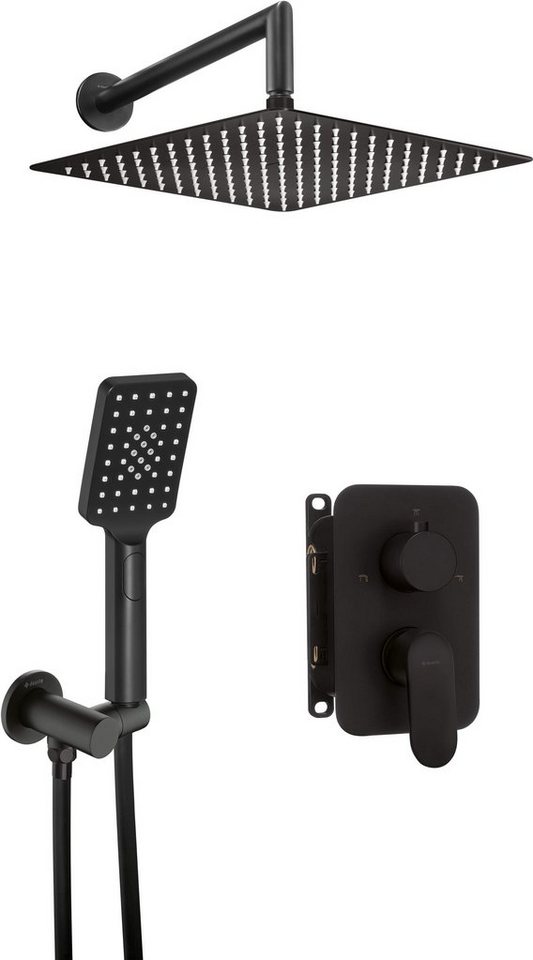 Trizeratop Unterputzarmatur Unterputz Duschset Quadrat Mit Mischbox