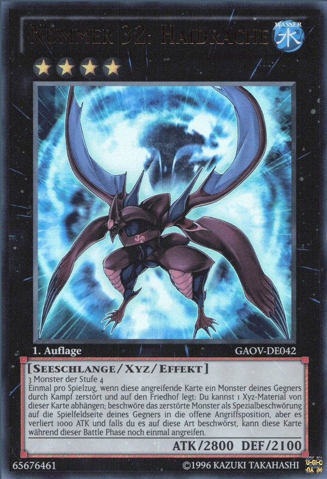 Recollectibles Sammelkarte Yugioh Karte Nummer 32 Haidrache V 1 Yu