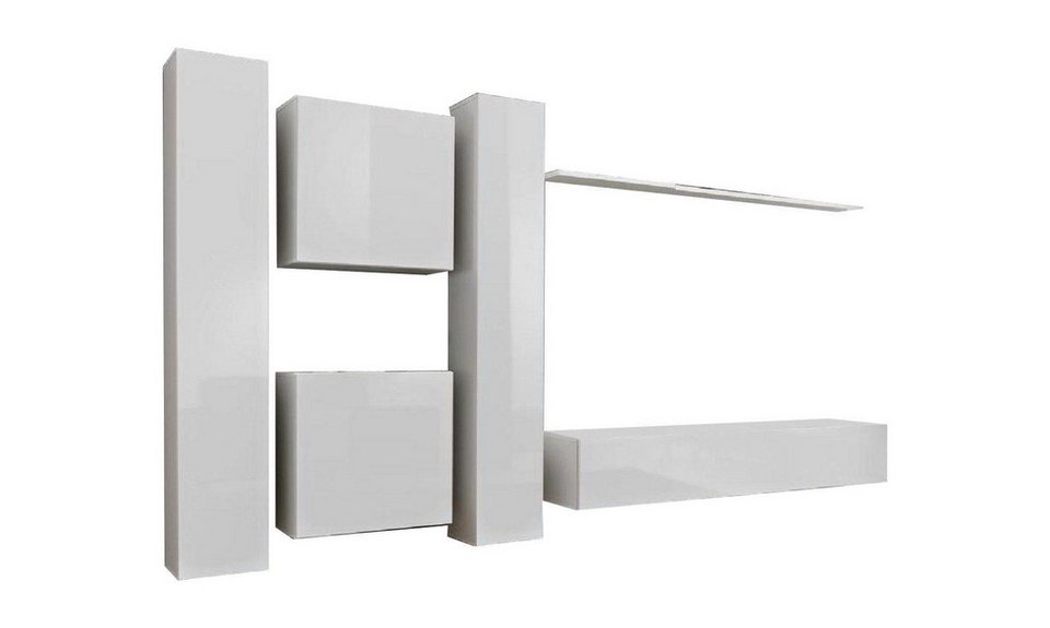 Jvmoebel Wohnzimmer Set Garnitur Wohnwand Wandschrank Designer Modern