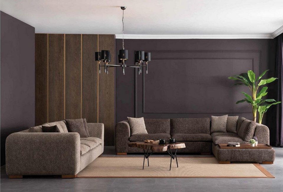 Jvmoebel Wohnzimmer Set Wohnzimmer Garnitur Ecksofa L Form 4 Sitz Sofa