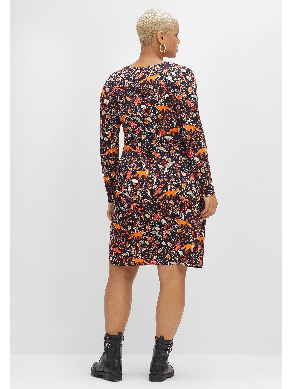Sheego By Joe Browns Midikleid Große Größen In Wickeloptik Mit Tiefem V