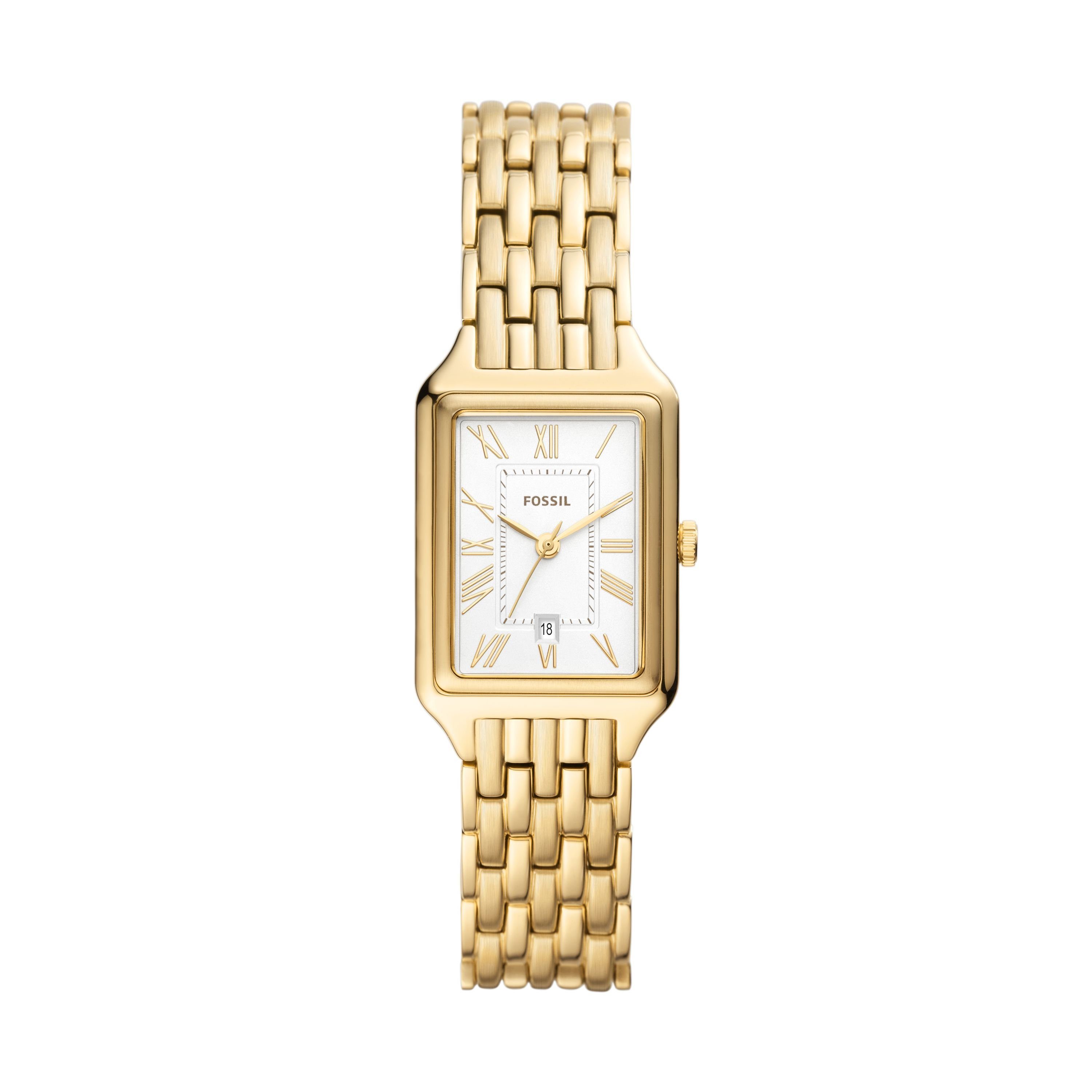 Fossil Quarzuhr, Fossil Damen Quarz 3 Zeiger Uhr mit Armband RAQUEL ES5220