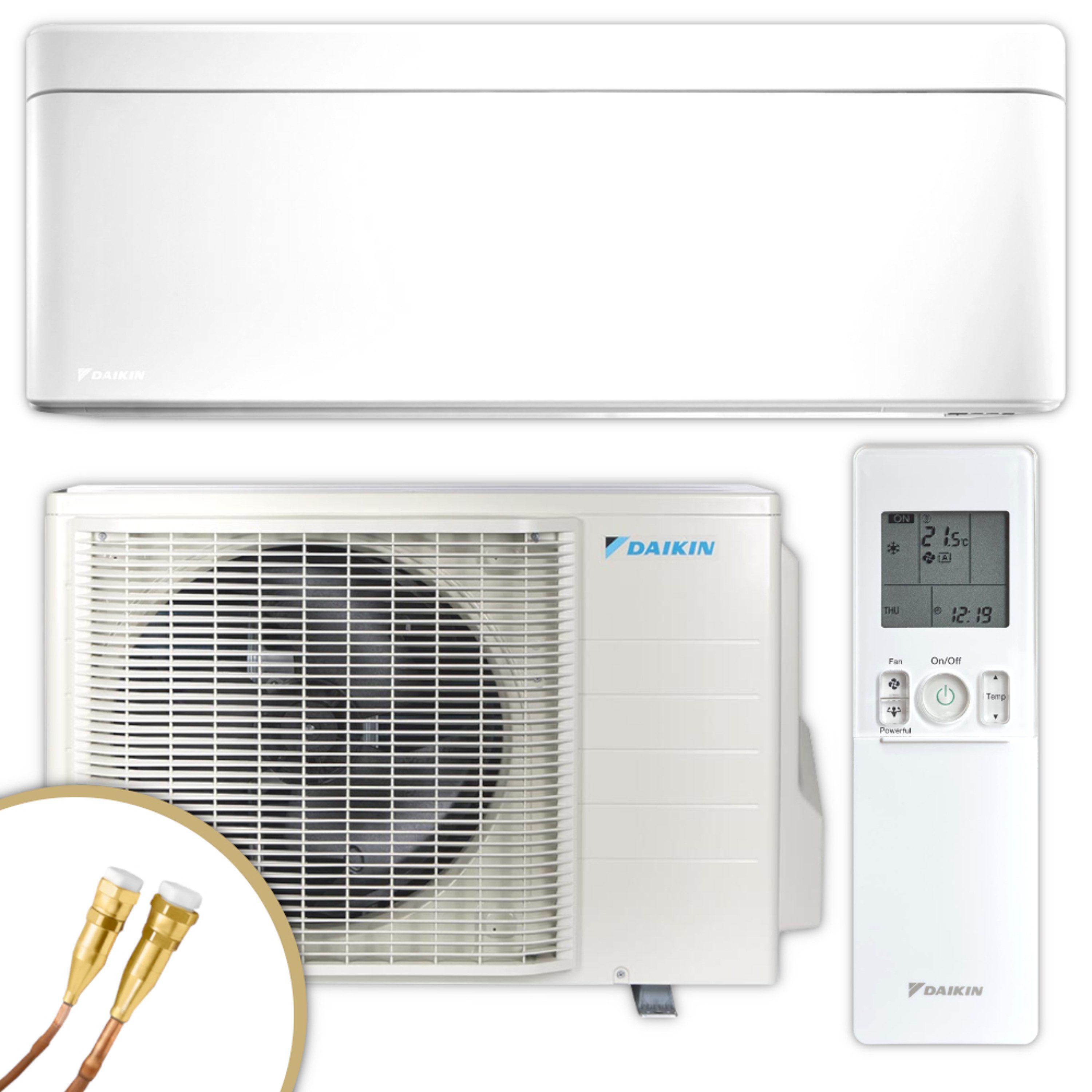 Daikin Split-Klimagerät FTXTA30CW + RXTA30C, Daikin