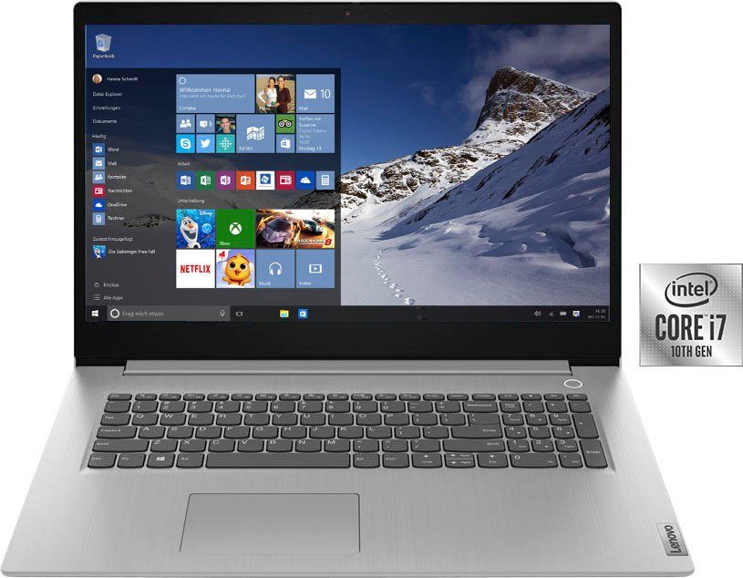 Lenovo IdeaPad 3 17IML05 Notebook (43,94 cm/17,3 Zoll, Intel Core i7 ...
