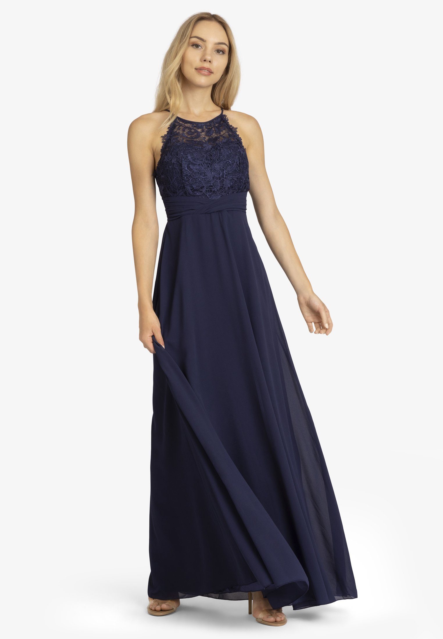 Kraimod Abendkleid aus Mesh, Spitze und Chiffon