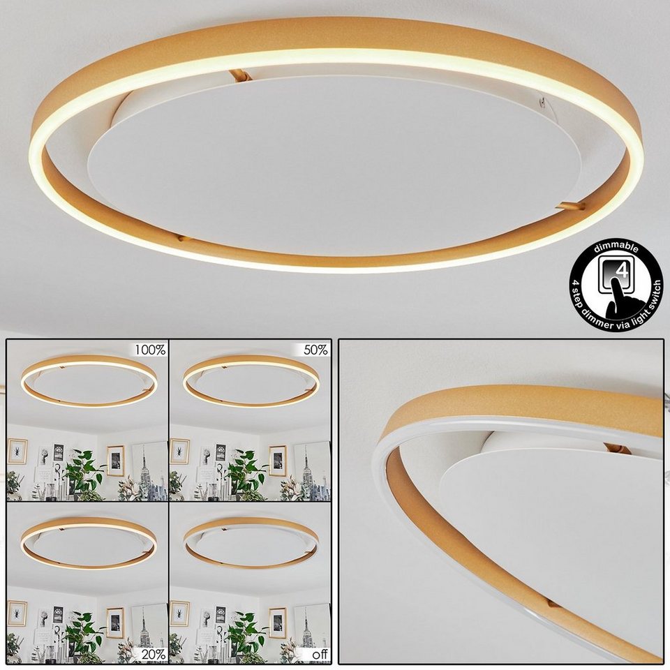 Hofstein Deckenleuchte Cariglio Dimmbare Deckenlampe Metall