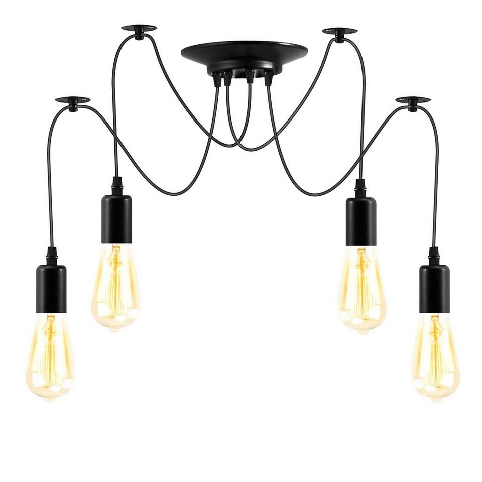 Rosnek Led Pendelleuchte 46810 Köpfe E27 Vintage Für Schlafzimmer