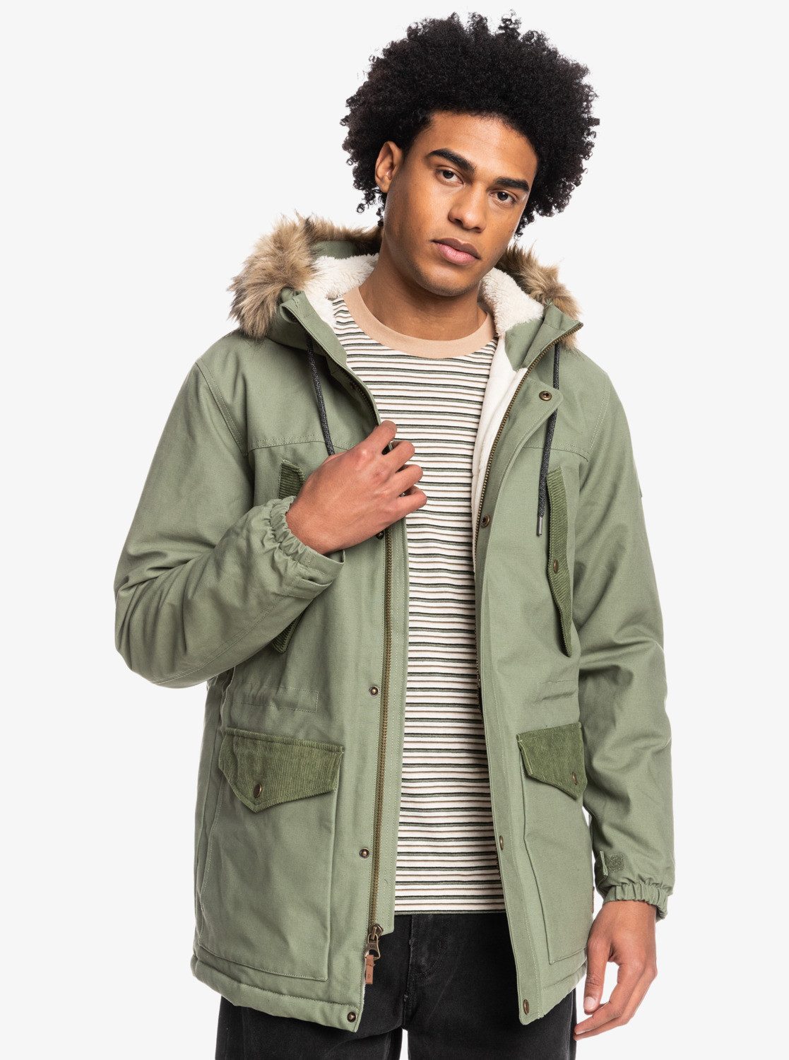 Quiksilver Parka Long Trip, Passform: klassischer, komfortabler Regular Fit