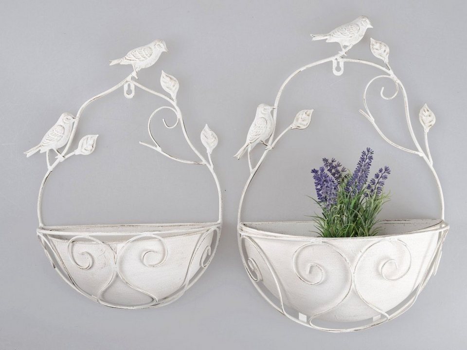 Formano Wanddekoobjekt Creme H48cm Metall