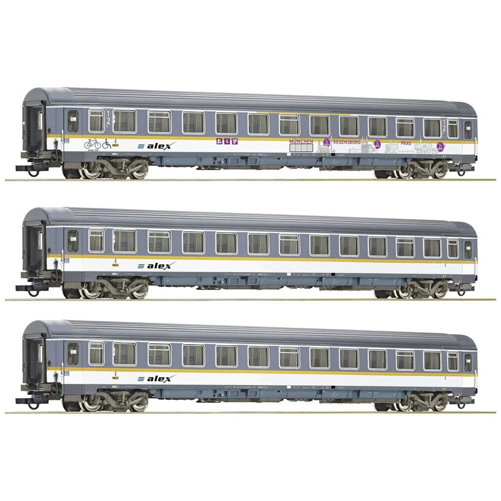 Roco Personenwagen Roco 74018 H0 3er-Set Eurofima-Wagen alex der Länderbahn