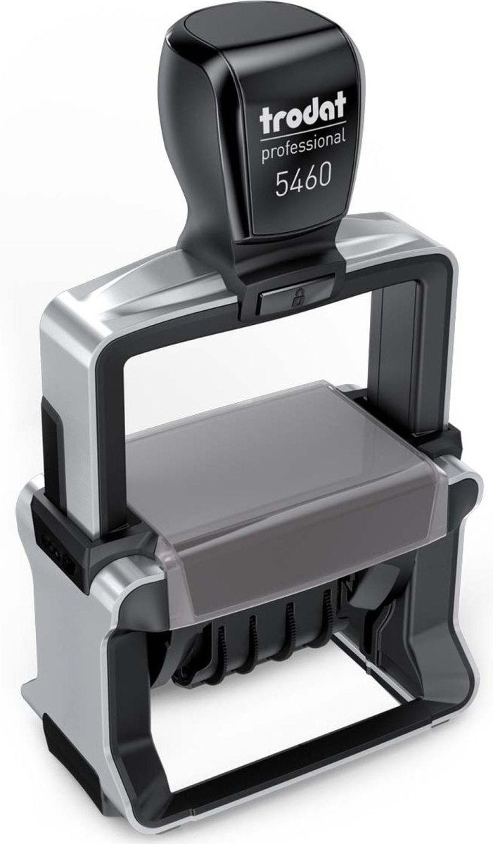 TRODAT Stempel Datumsstempel selbstfärbend Professional Line 5460 4-zeilig, Die ...