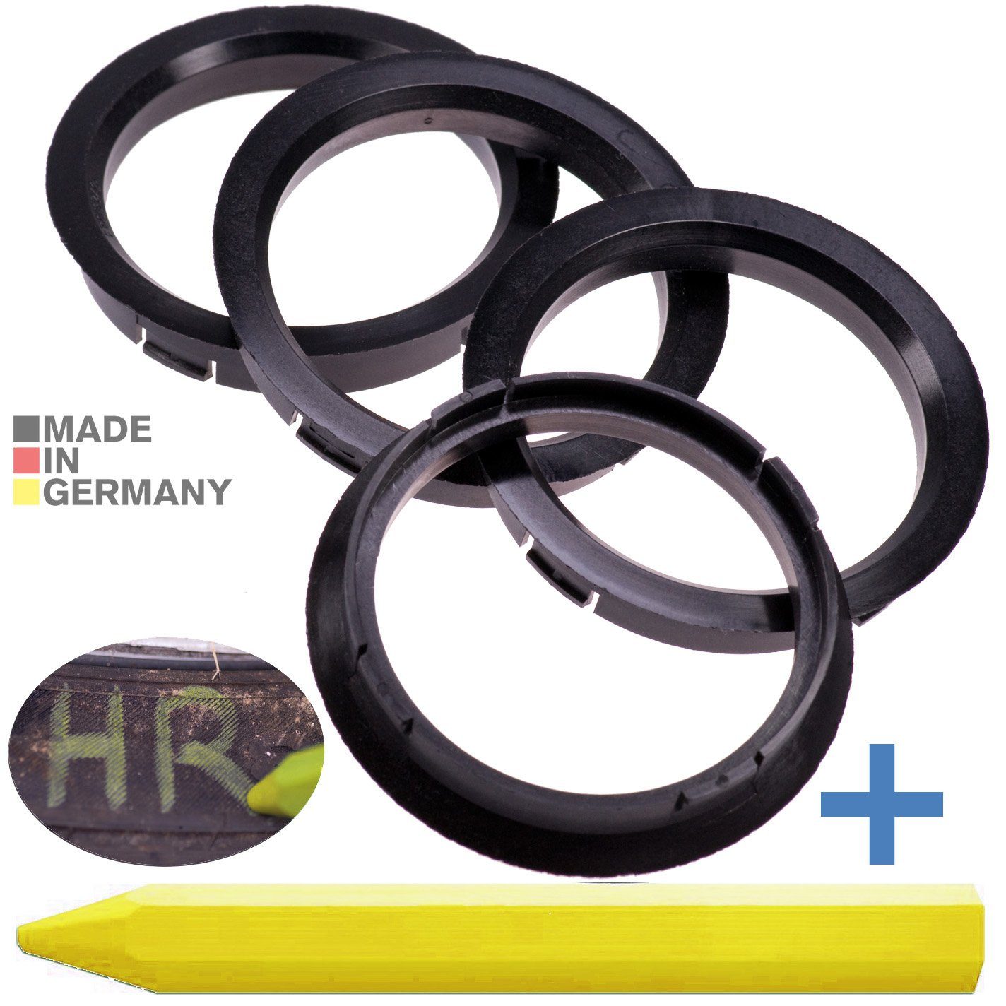 RKC Reifenstift 4X Zentrierringe Schwarz Felgen Ringe 1x Reifen RKC Reifenstift 4X Zentrierringe Schwarz Felgen Ringe 1x Reifen