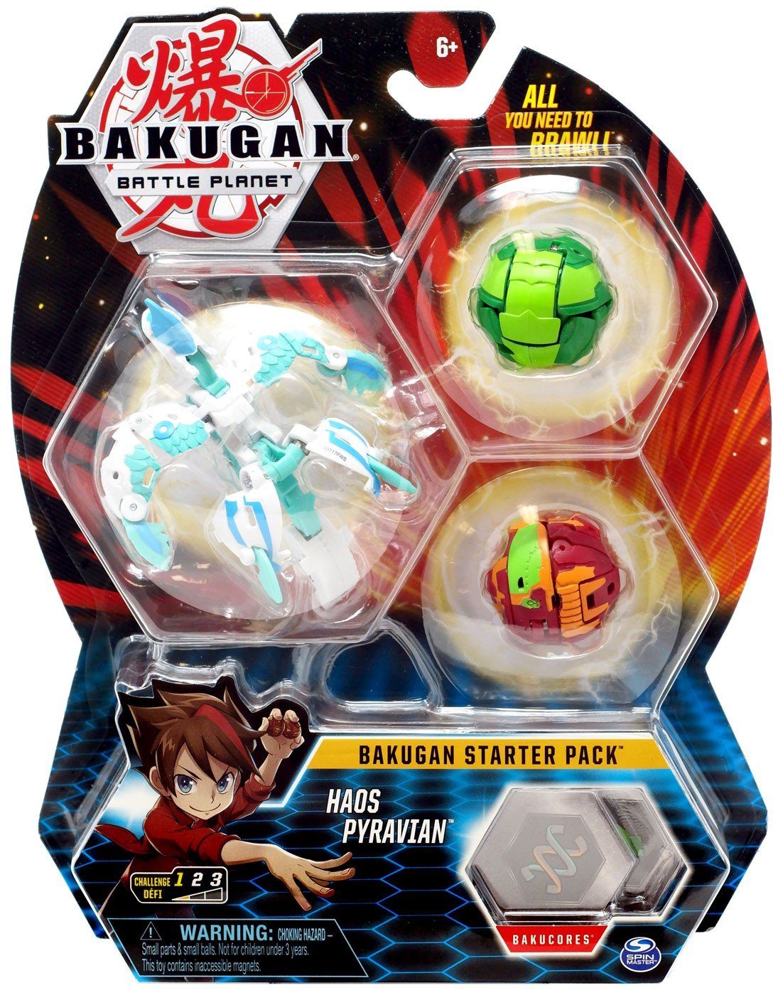 Spiel, Bakugan Battle Planet - Haos Pyravian - Bakugan Starter Pack
