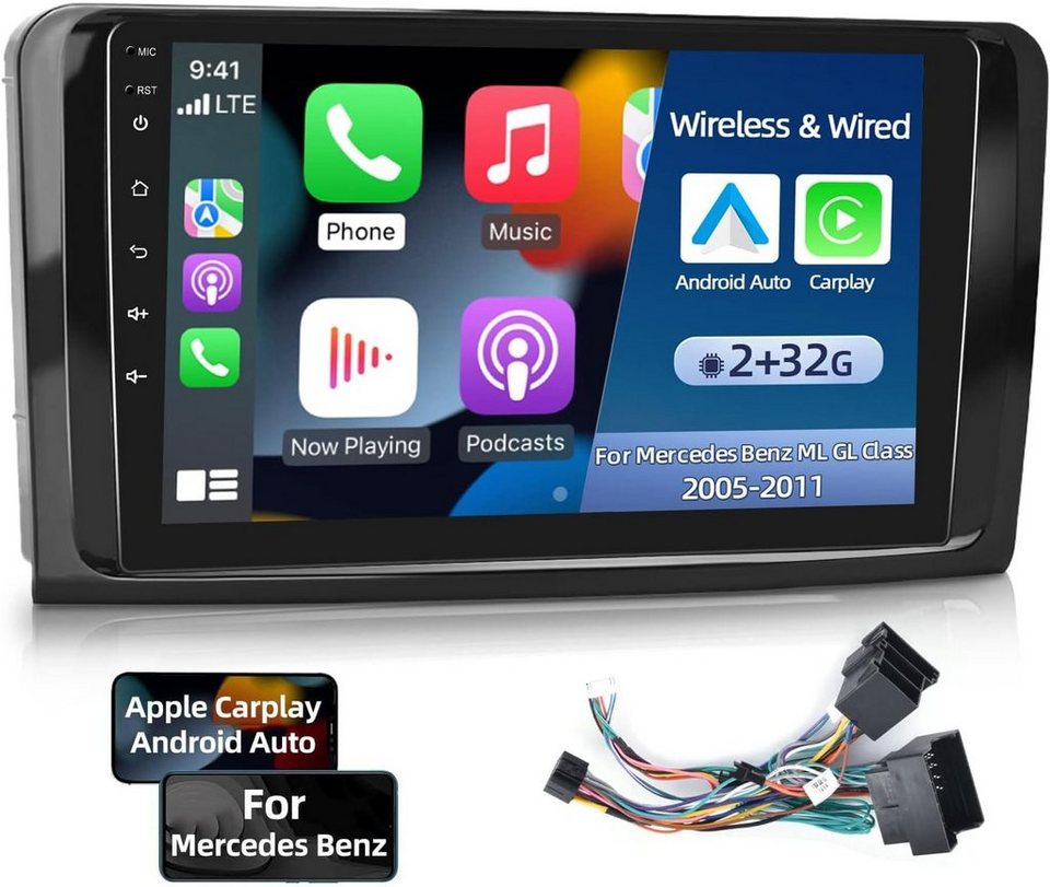 GABITECH für Mercedes Benz ML und GL 9 zoll Android 13.0 Autoradio ... GABITECH für Mercedes Benz ML und GL 9 zoll Android 13.0 Autoradio ...