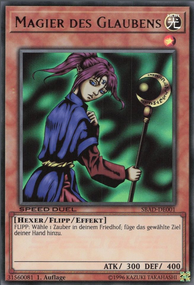 Recollectibles Sammelkarte Yugioh Karte Magier Des Glaubens Yu Gi Oh