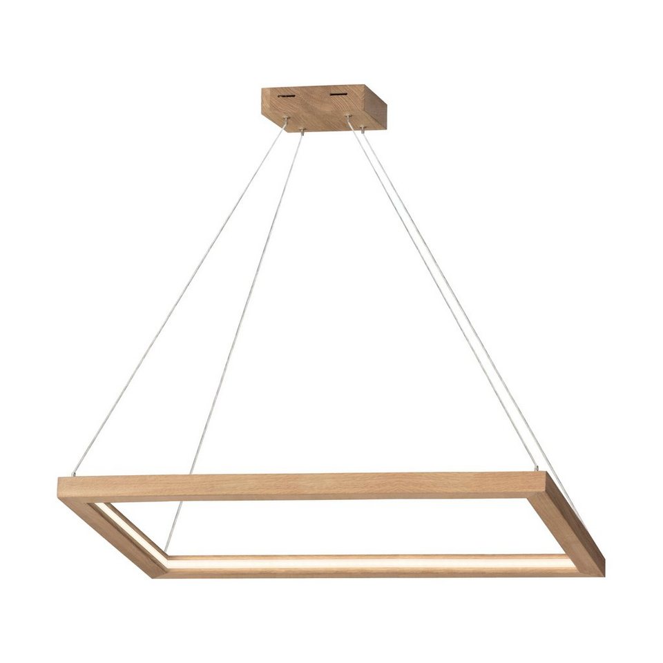 Hofstein Pendelleuchte Moderne Hängelampe Aus Holzmetallkunststoff In