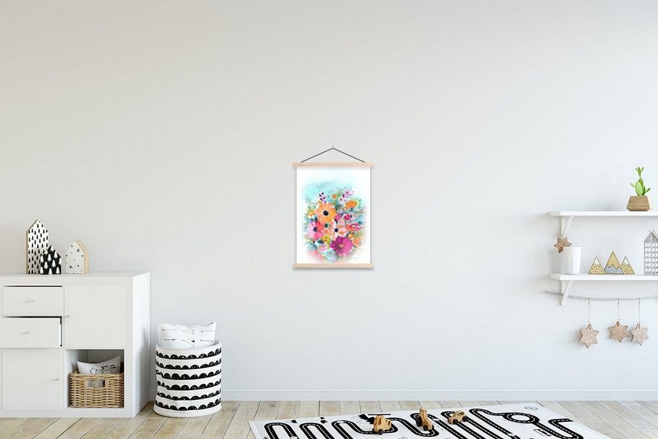 Muchowow Poster Blumen Farben Blumenstrauß Natur 1 St