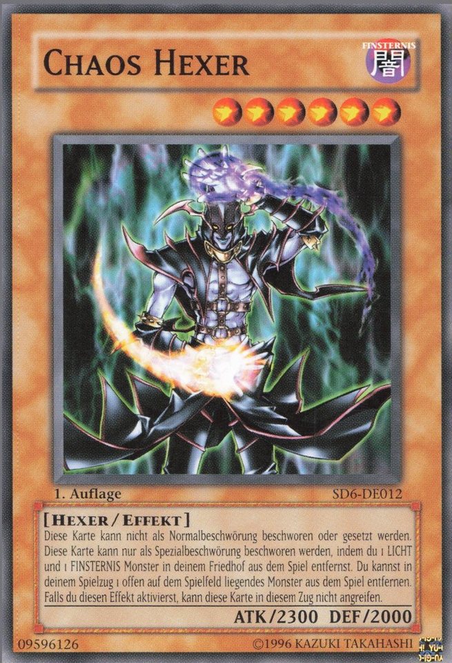 Recollectibles Sammelkarte Yugioh Karte Chaos Hexer Deutsch Yu Gi Oh
