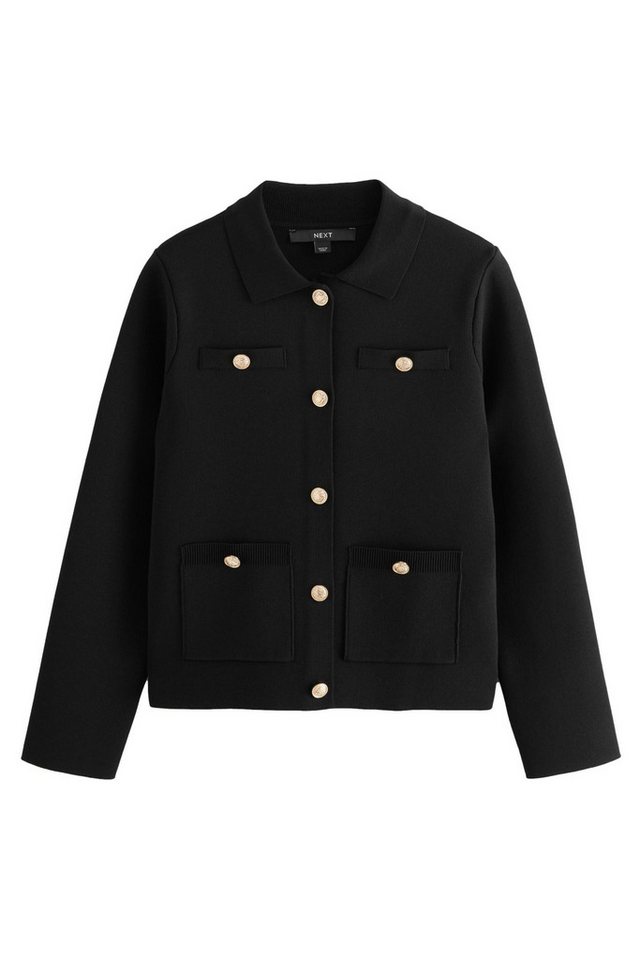 Next Strickjacke Elegante Jacke Aus Strick Mit Button Up Kragen 1 Tlg