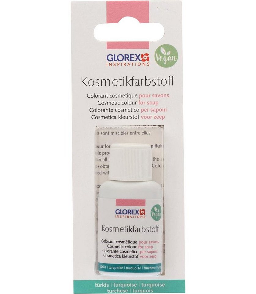 Glorex Bastelnaturmaterial Glorex Seifen Kosmetik Farbstoff Türkis 20 Ml