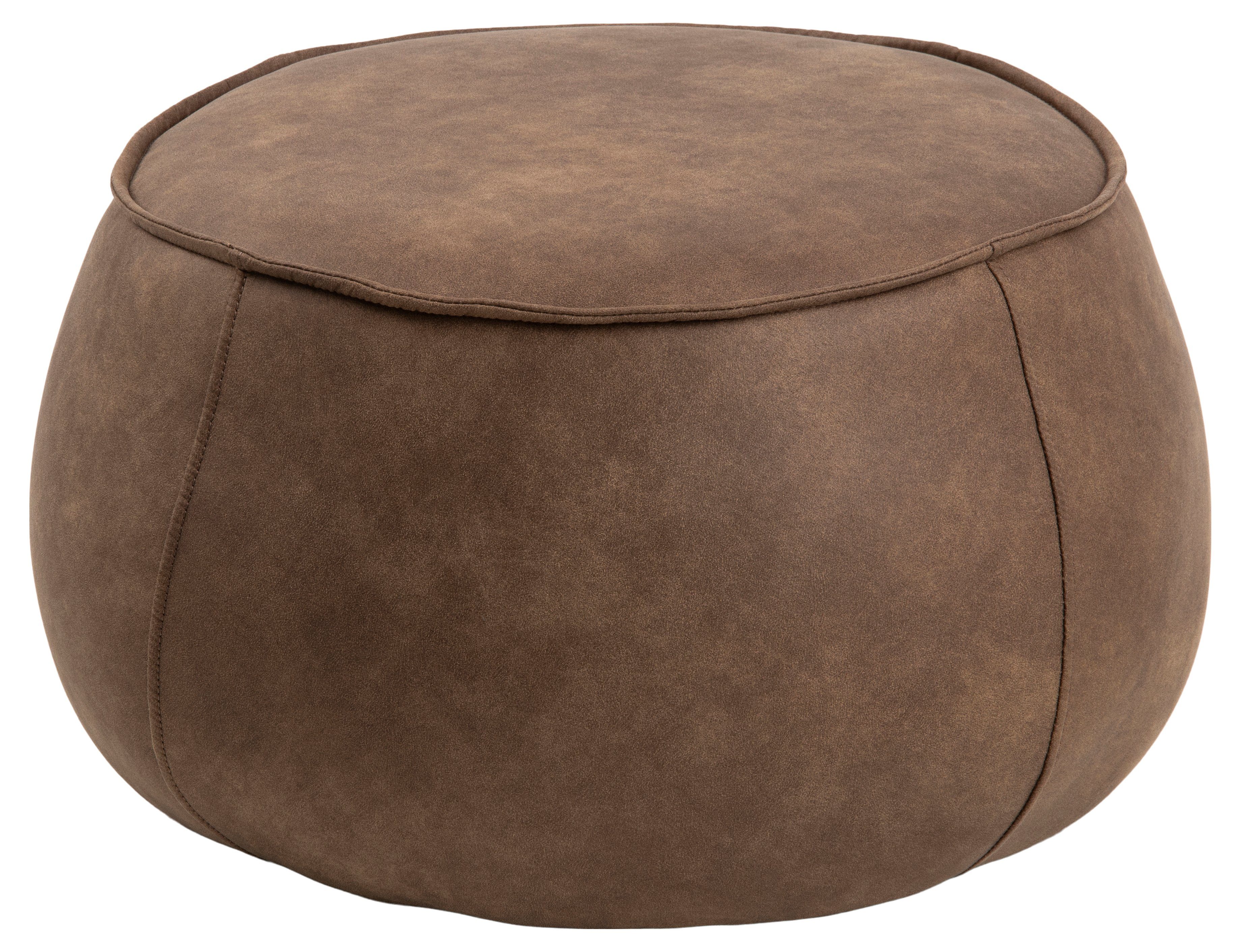 ebuy24 Pouf Mollar Hocker, Pouf P1 Ø60 cm hellbraun.